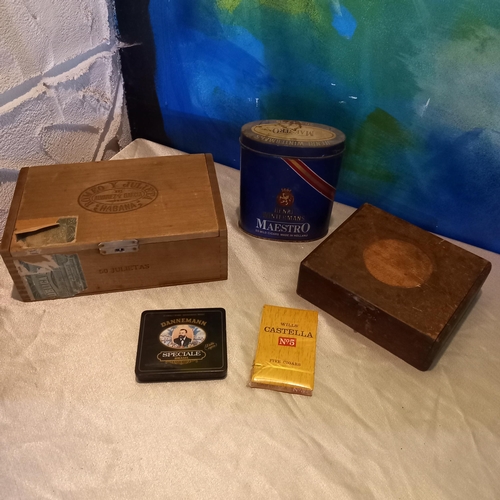Wills Castella No.5 Cigars, Danneman Special Cigars, 2 Cigar Boxes and ...