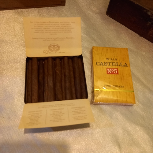 Wills Castella No.5 Cigars, Danneman Special Cigars, 2 Cigar Boxes and ...