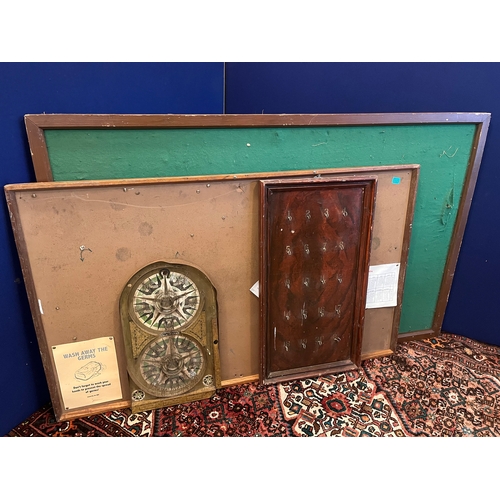Two Vintage Notice Boards, Vintage Key Holder and a Vintage Pin Ball ...