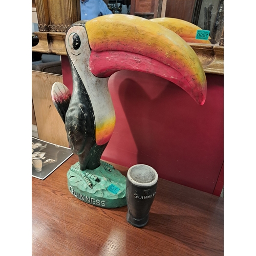 Large Guinness Toucan Figure with Pint (60cm Tall)