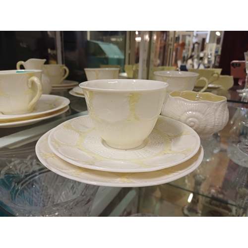 Beleek Irish China 20 Piece Tea Set - various marks - same pattern