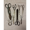 Vintage Tin Shears, Draper's Scissors and others
