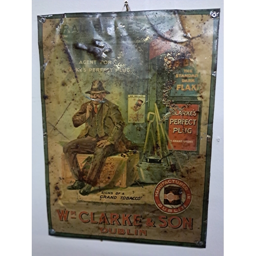 Original "RAL Stores" WM. Clarke of Dublin Tobacco Advertisement (31cm ...