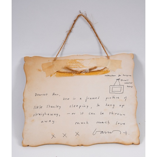 David Hockney (b. 1937), 'Little Stanley Sleeping', a cut out from 1987 ...