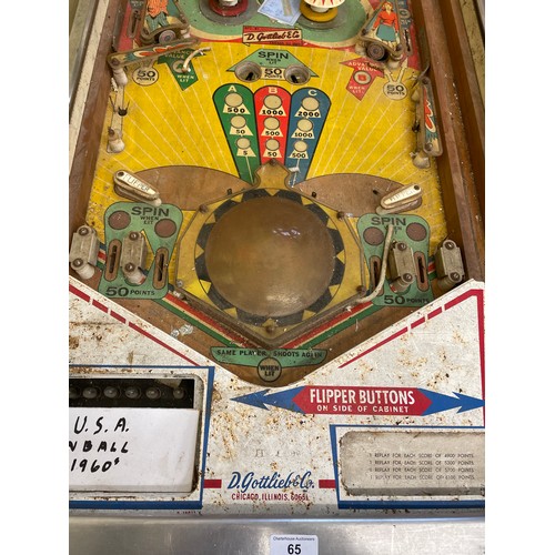 A 1960's American Gottlieb Super Score pinball machine