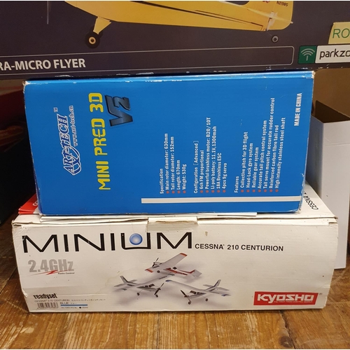 A Minilim Cessna 210 Centurion radio controlled plane, boxed, a Mini ...