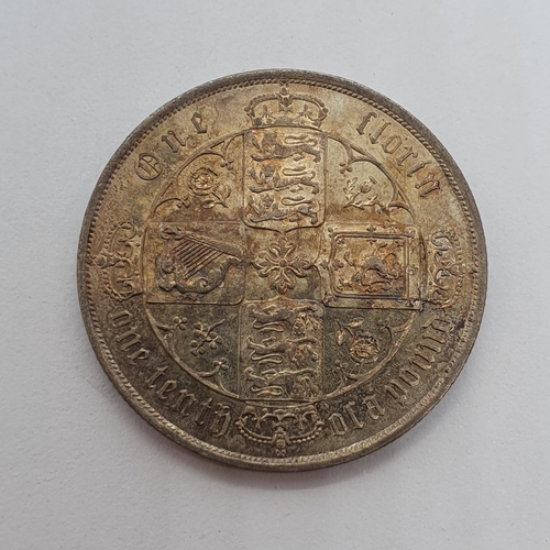 A Queen Victoria gothic florin, 1878
