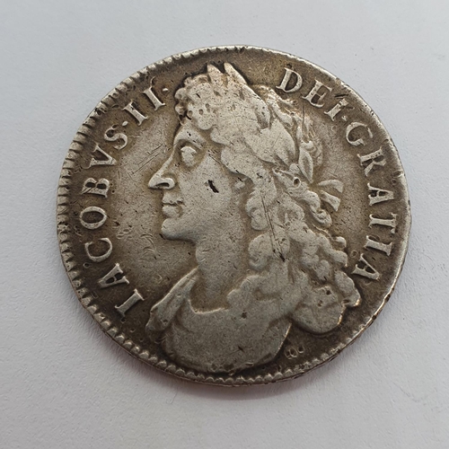 A James II half crown, 1685