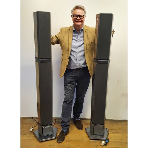 A pair of Bang & Olufsen Beolab 150 speakers, Type No 1722, 240 v, 50 ...