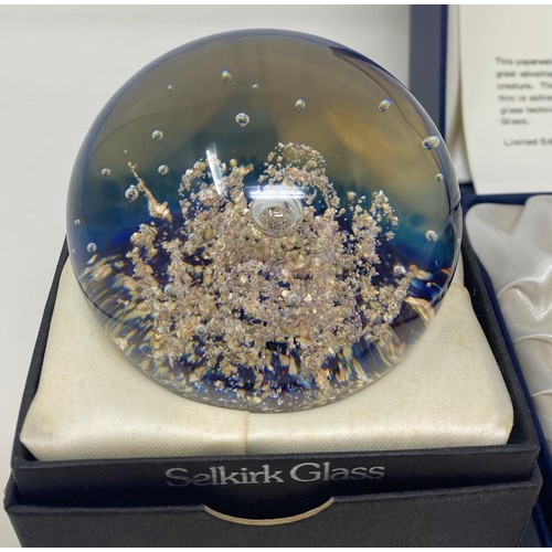 A Caithness Dragonfly limited edition paperweight,929/1500 and a ...