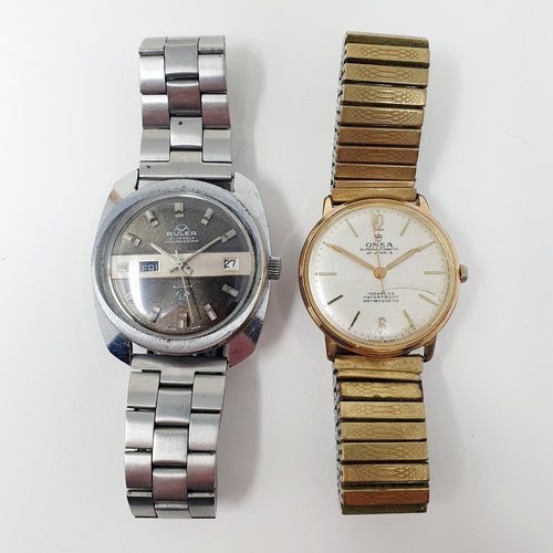 A gentleman's Onsa wristwatch, with expanding strap, and a stainless ...