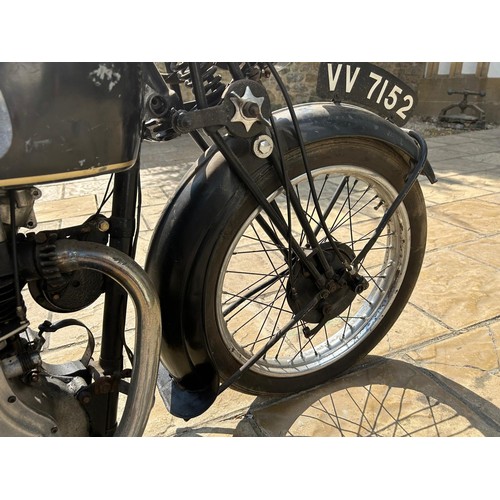 1938 Velocette MOV Registration number VV 7152 Frame number 8042 Engine ...