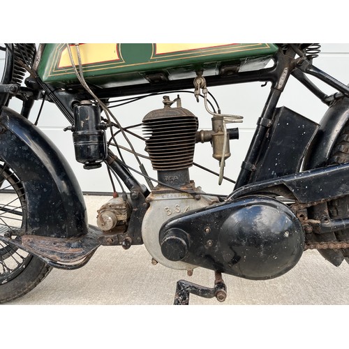 1926 BSA S26 4.98HP Registration CO 9189 (or CO 9789) Frame number ...