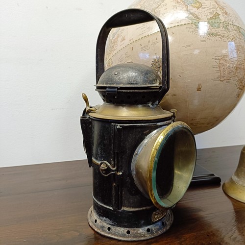 A GWR railway lamp, understood to have originated from Yeovil, an ARP ...