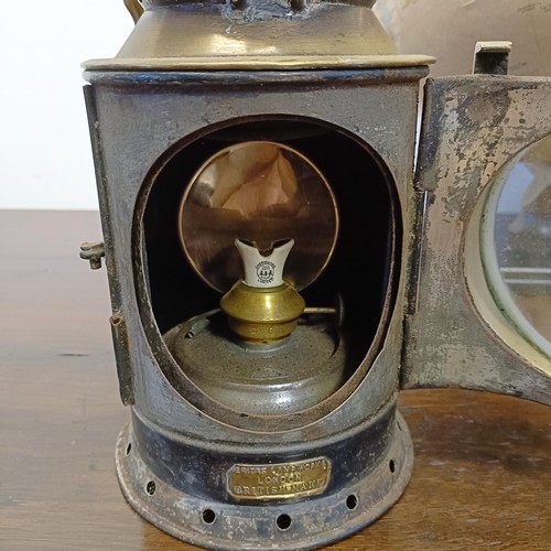 A GWR railway lamp, understood to have originated from Yeovil, an ARP ...