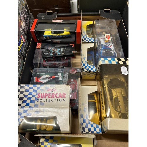 A Corgi Batmobile, with Batman and Robin figures, and assorted boxed ...