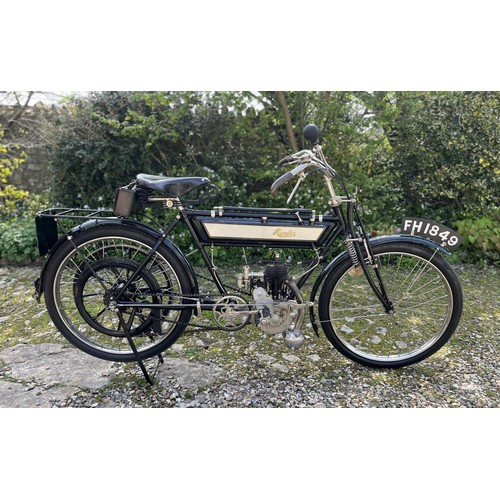 1912 Humber 2hp Registration number FH 1849 Frame number 1006 Engine ...