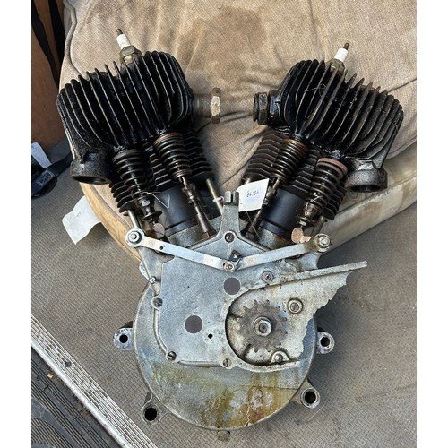 1920’s AJS 800cc V twin engine and other parts (qty)