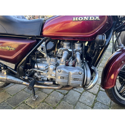 1980 Honda GL1100 Gold Wing Registration number FAF 766V Frame number ...