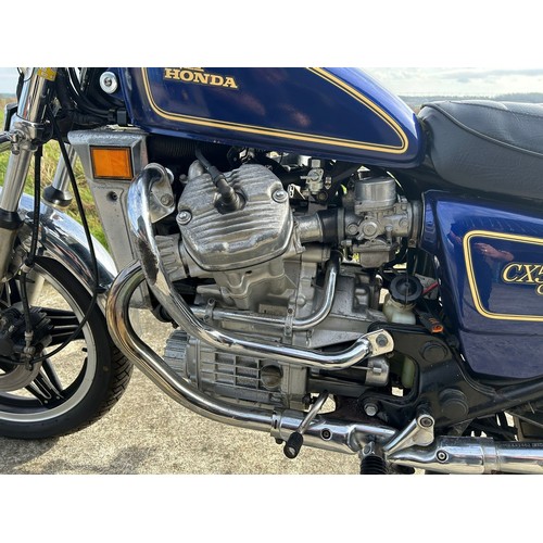 1979 Honda CX500 Custom Registration number NMA 530T Frame number ...