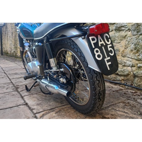 1968 Triumph T100 Daytona Registration number PAC 815F Frame number ...