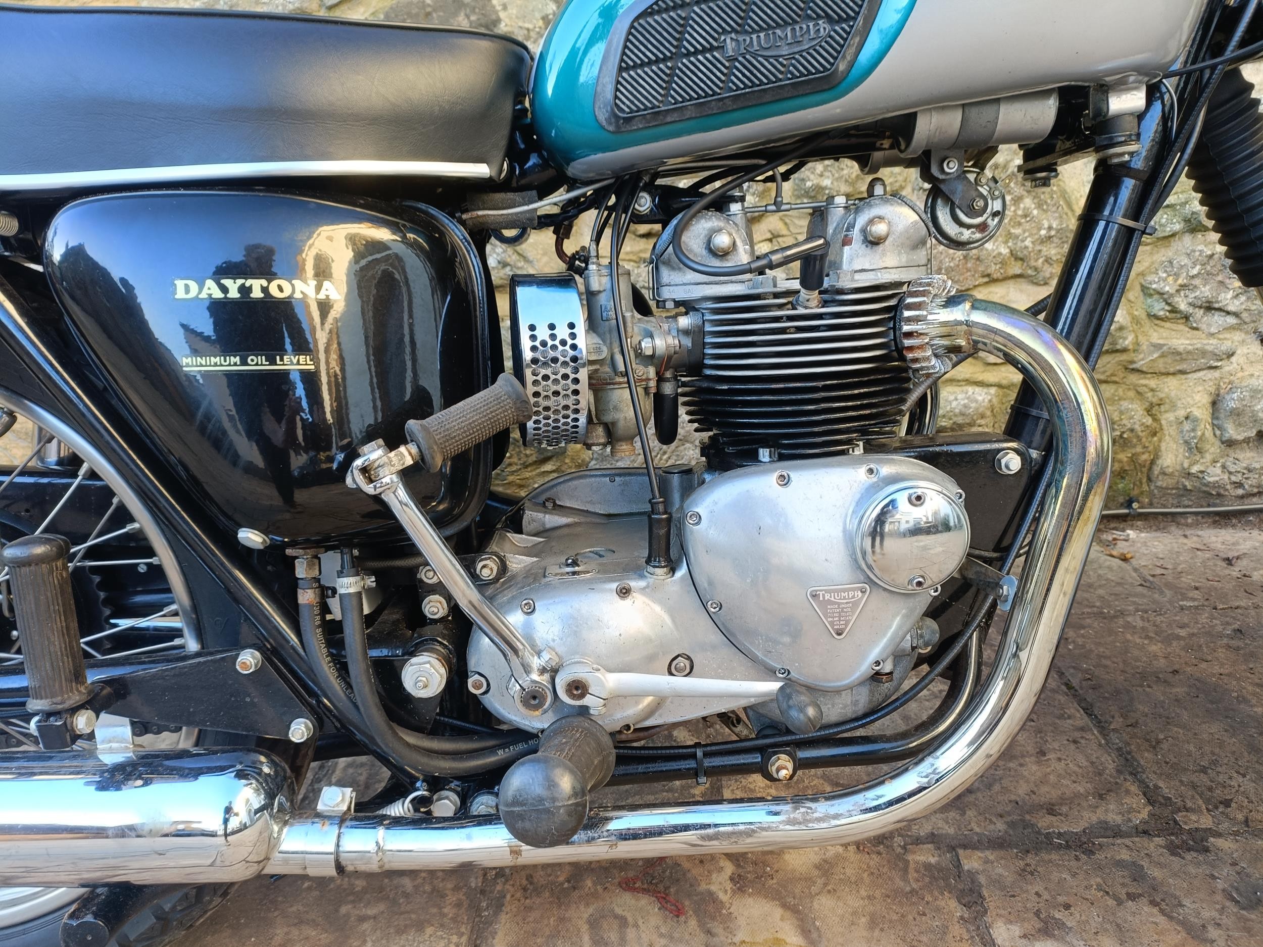 1968 Triumph T100 Daytona Registration number PAC 815F Frame number ...