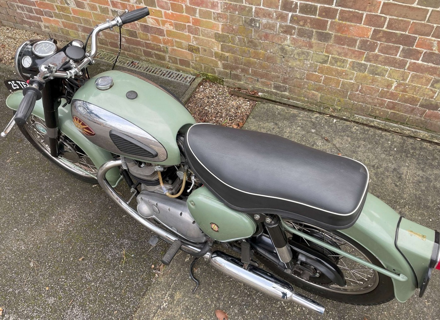 1960 BSA A7 Shooting Star Registration number 25 TEV (original) Frame ...
