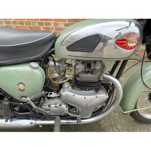 1960 BSA A7 Shooting Star Registration number 25 TEV (original) Frame number Engine number New stai