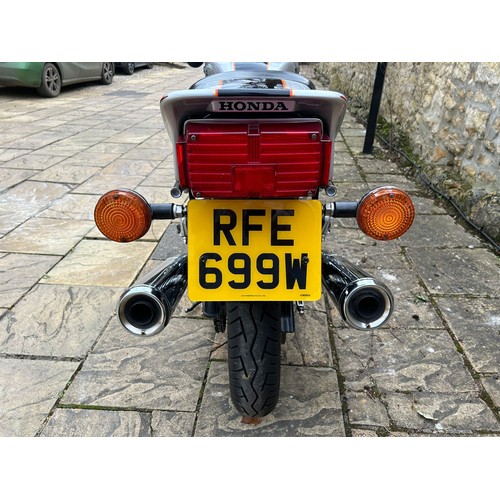 1980 Honda CBX 1000 Registration number RFE 699W Frame number ...