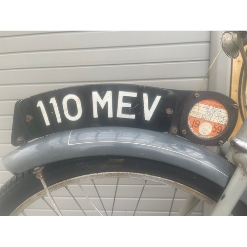 1958 Raleigh RM1 motorised bicycleRegistration number 110 MEVEarly ...