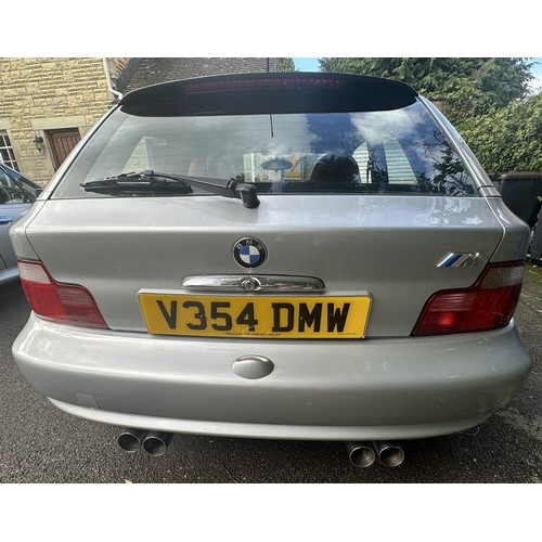 1999 BMW Z3M Coupe S50Registration number V354 DMWChassis 1999 BMW Z3M Coupe S50Registration number V354 DMWChassis