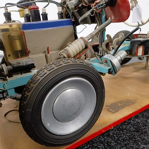 A German VVR 100 cutaway car, with moving parts, on a base, 98 cm ...