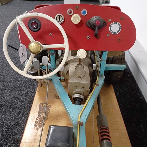 A German VVR 100 cutaway car, with moving parts, on a base, 98 cm ...