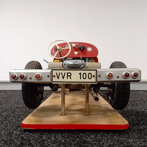A German VVR 100 cutaway car, with moving parts, on a base, 98 cm ...
