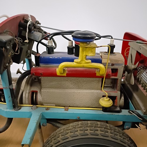 A German VVR 100 cutaway car, with moving parts, on a base, 98 cm ...