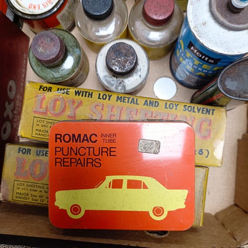 A Castrol XL Quart Castrol Caddy tin, 22 cm high, other tins and items ...