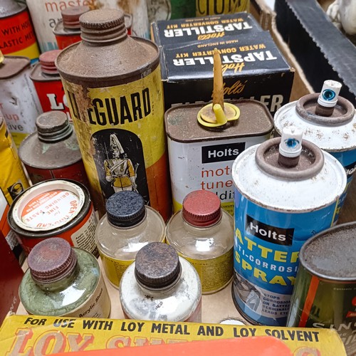 A Castrol XL Quart Castrol Caddy tin, 22 cm high, other tins and items ...