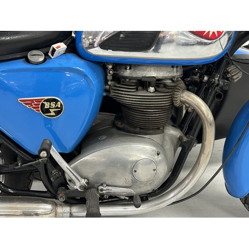 1962 BSA A65 Thunderbolt Combination Registration number GSU 326Frame ...