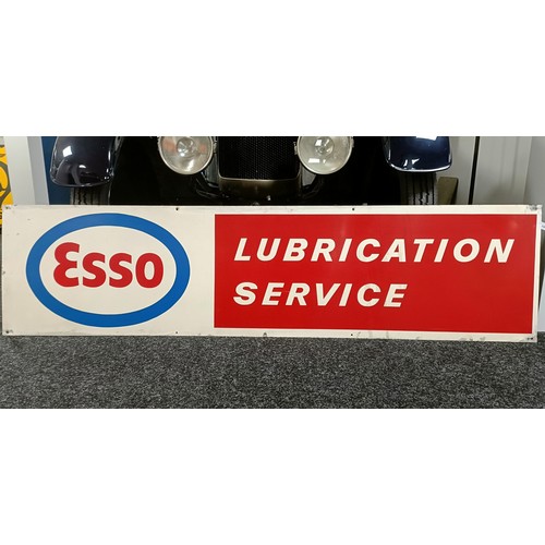 An Esso Lubrication Service metal sign, 46 x 183 cmPlease see our terms ...
