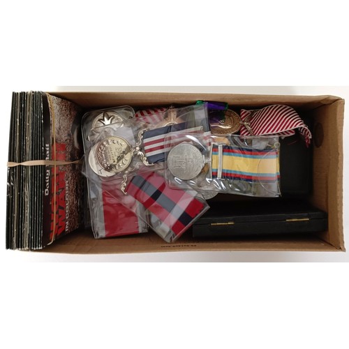 Four medal boxes, for a DFC, AFC, MC and DSC and a group of modern copy ...