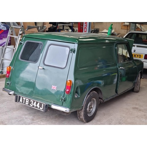 1970 Austin Mini VanRegistration number ATB 344JBritish Racing green998 ...