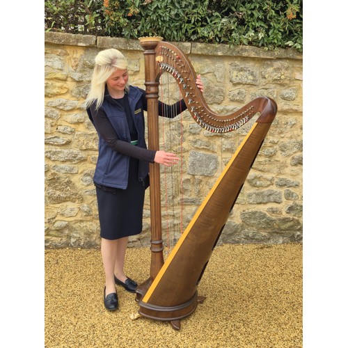A Lyon & Healy Prelude harp, No 51971, 162 cm high