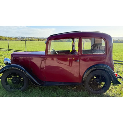 1936 Austin 7 Ruby SaloonRegistration number BFJ 651Chassis number ARQ ...