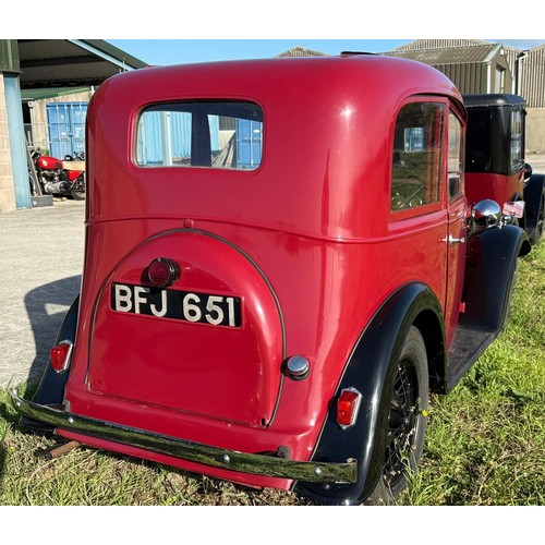 1936 Austin 7 Ruby SaloonRegistration number BFJ 651Chassis number ARQ ...