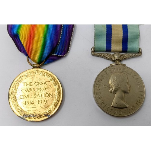 A Royal Observer Corps medal, awarded to Obs Off W D Henwood, a 1914-15 ...