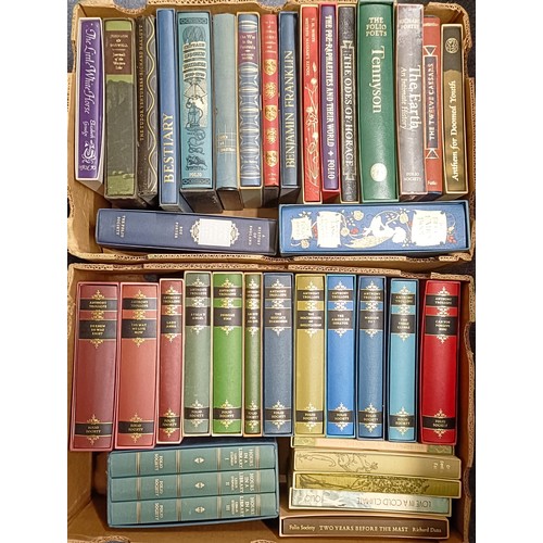 Assorted Folio Society and Folio Society type books (2 boxes)