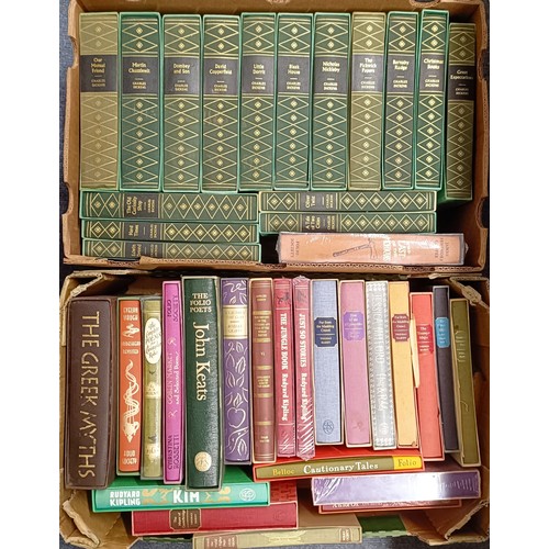 Assorted Folio Society and Folio Society type books (2 boxes)