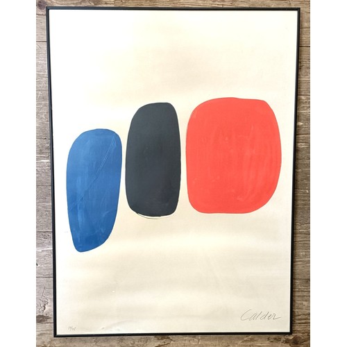 Alexander Calder (American, 1898-1976), untitled, blue, black and ...