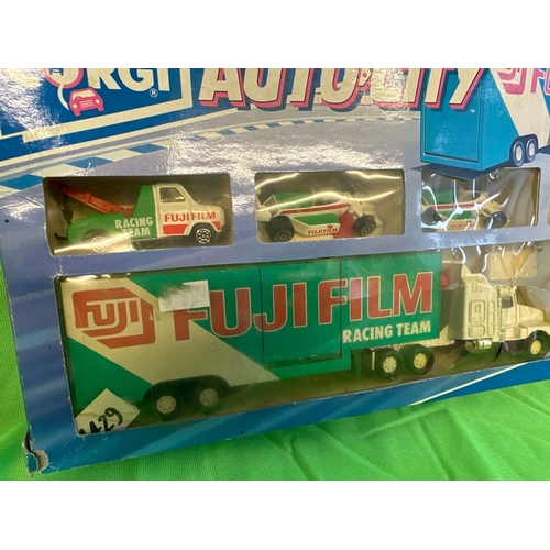 Corgi Auto City Bumper Race Set. Fujifilm Racing Team #93016