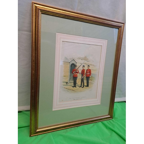 The Manchester Regiment (63Rd & 69Th Foot) R.Simkin Print In Gold Frame ...